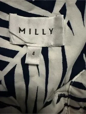 Milly | Dresses | Milly Maxwell Palm Print Sheath Dress | Poshmark